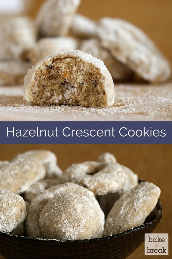 Nutty Hazelnut Crescent Cookies | Bake or Break