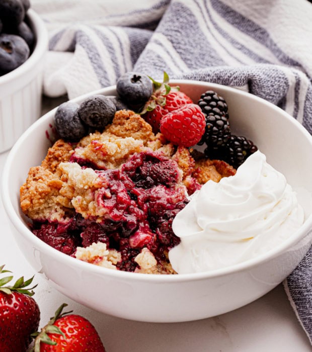Mixed Berry Cream Cheese Crisp - Bake or Break