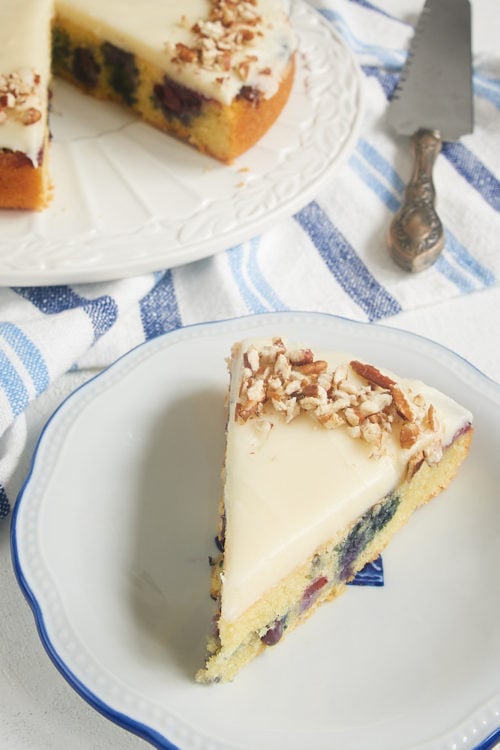 Blueberry Snack Cake with Cream Cheese Frosting - Bake or Break