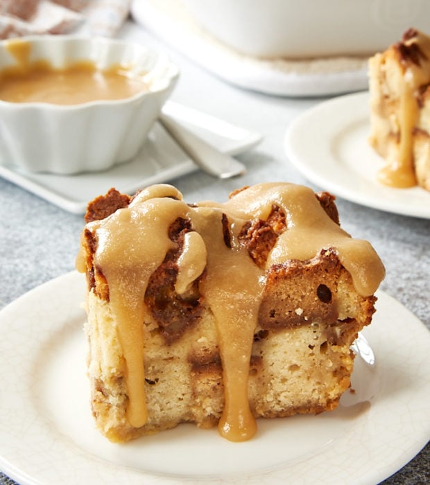 Cookie Butter Pound Cake Bread Pudding - Bake or Break