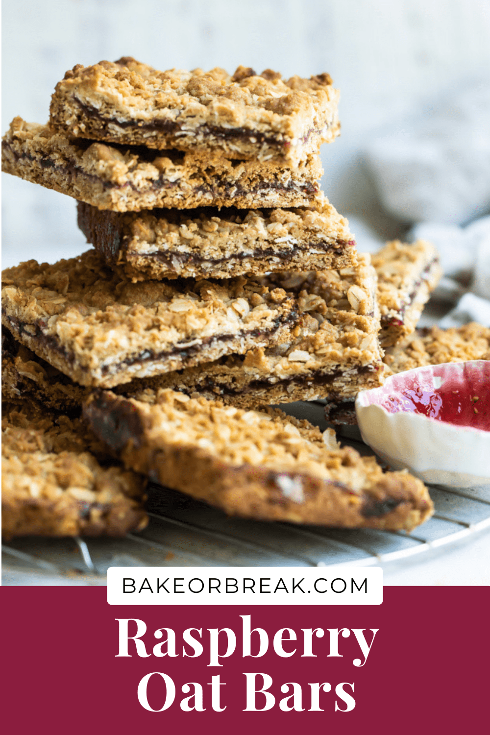 Easy Raspberry Bars | Bake or Break