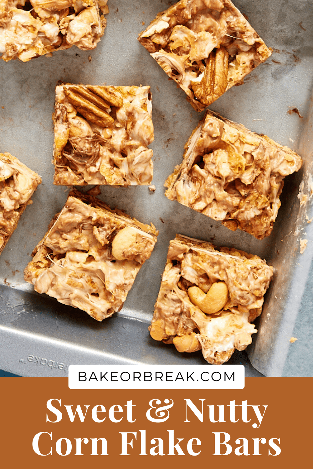 Sweet and Nutty Corn Flake Bars - Bake or Break