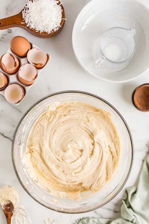 Easy Coconut Cake With Cream Cheese Frosting Bake Or Break