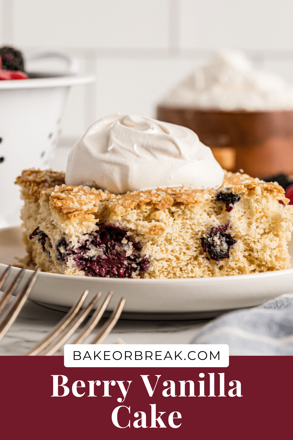 Simple Berry Vanilla Cake | Bake or Break