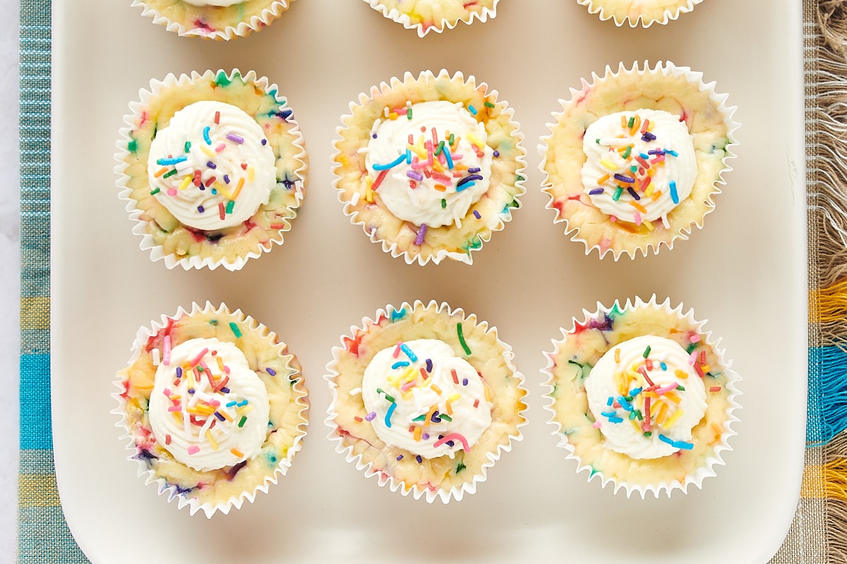 Mini Funfetti Cheesecakes - Bake or Break