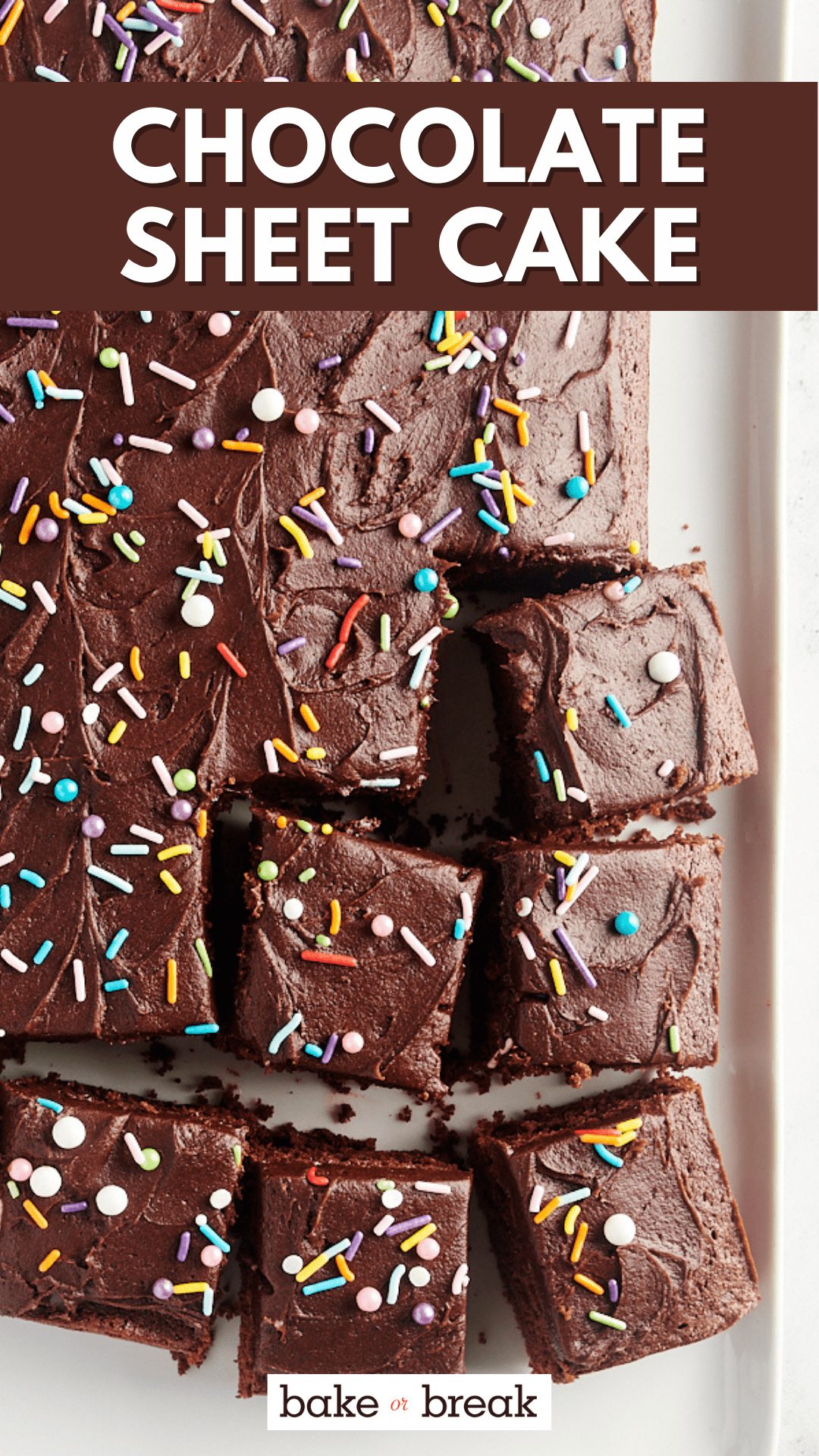 Chocolate Sheet Cake - Bake or Break