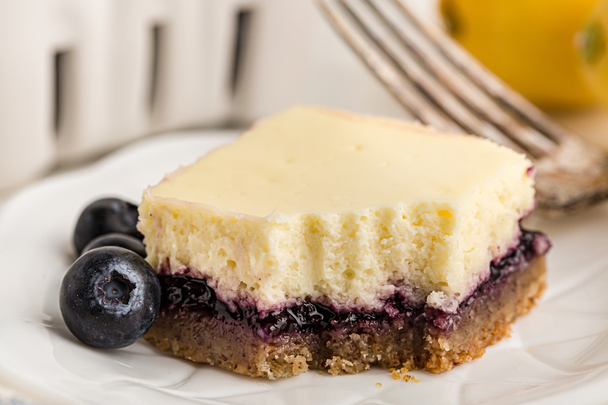 Lemon Blueberry Cheesecake Bars - Bake or Break