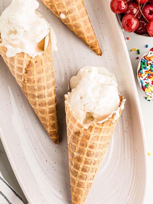 No-Churn Vanilla Ice Cream - Bake or Break