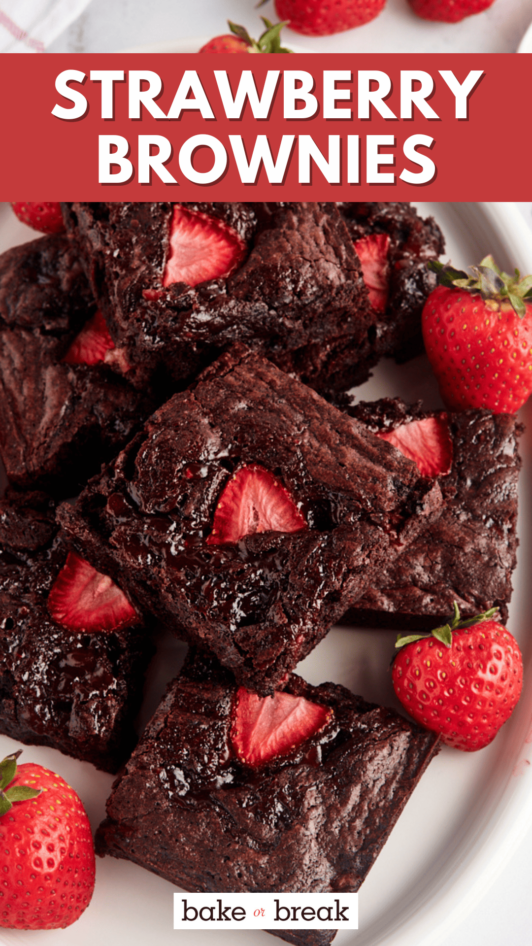Fudgy Strawberry Brownies | Bake or Break