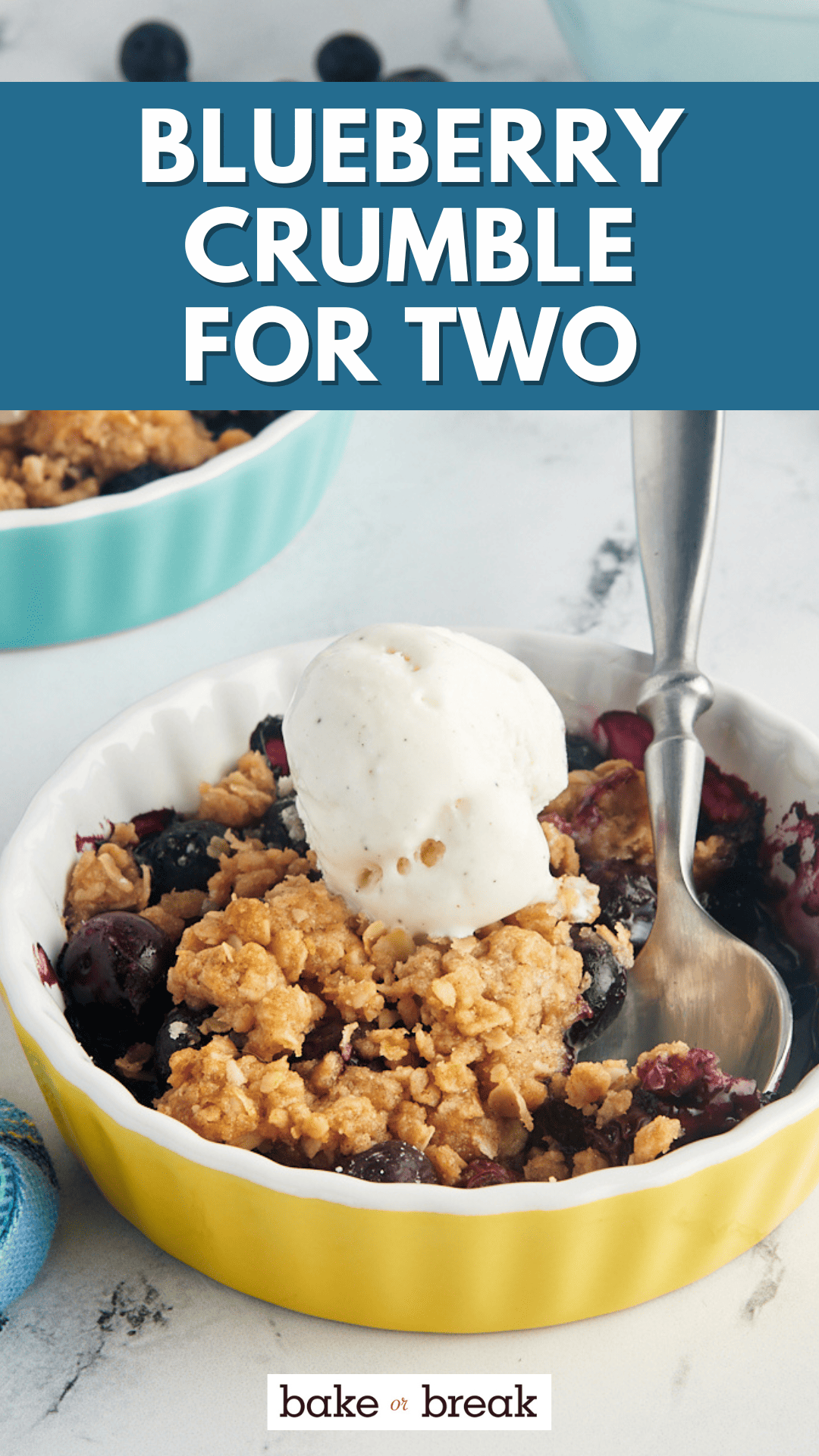 Blueberry Crumble for Two | Bake or Break