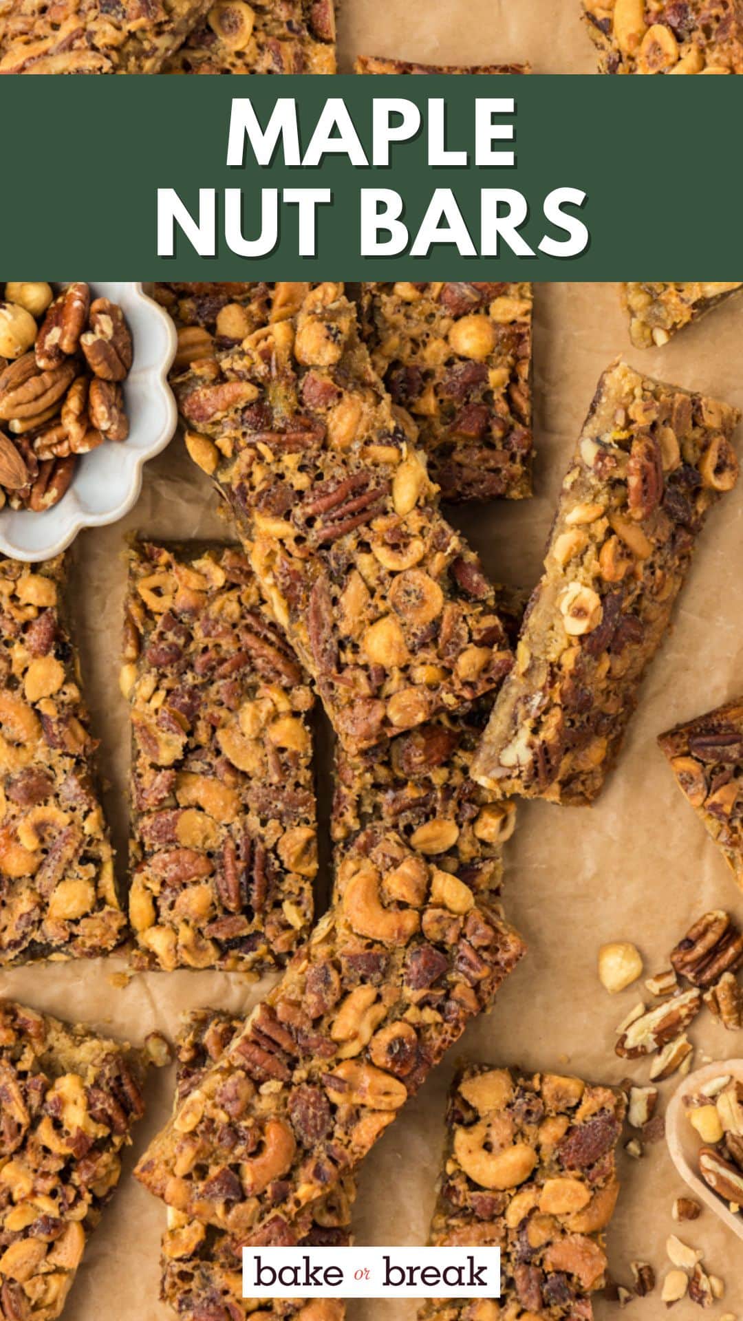 Sweet and Salty Maple Nut Bars | Bake or Break