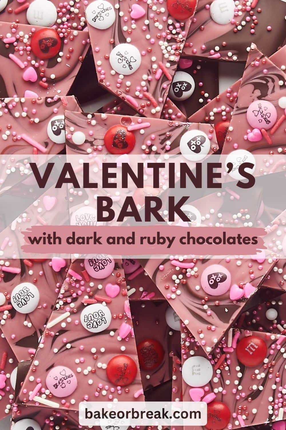 Valentine's Bark with Dark Chocolate & Ruby Chocolate! - Bake or Break