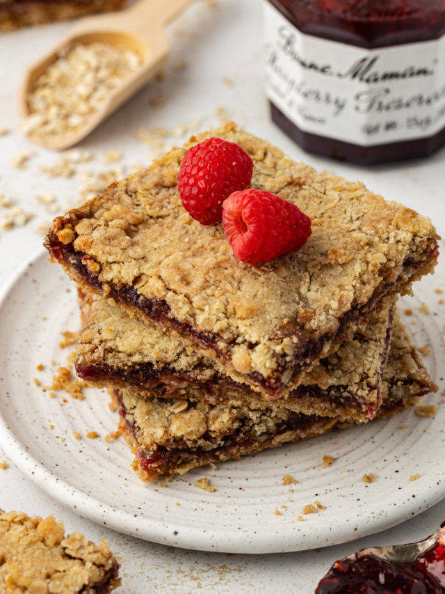 RASPBERRY OATMEAL BARS STORY - Bake or Break