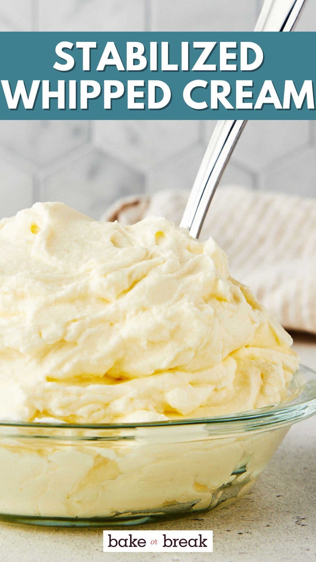 How to Make Stabilized Whipped Cream - Bake or Break