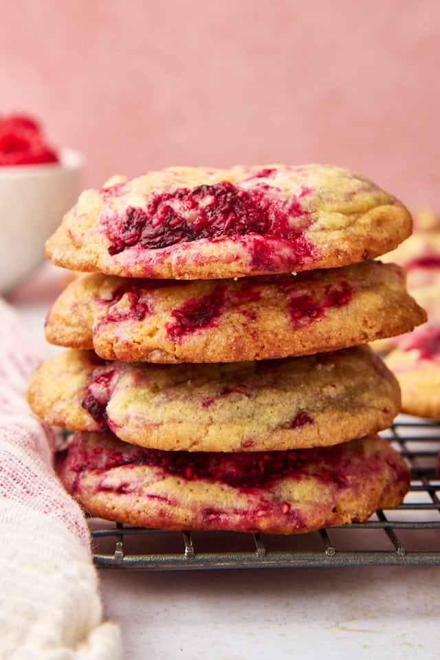 Raspberry White Chocolate Cookies - Bake or Break