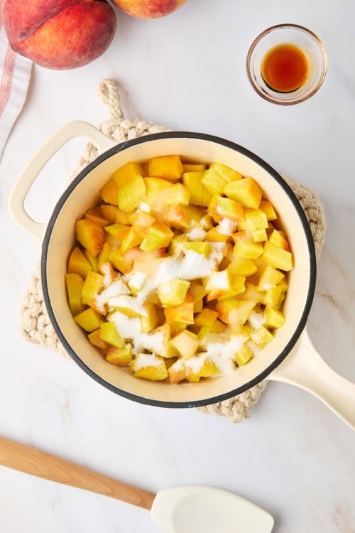 Peach Compote (Easy Fresh Peach Topping)
