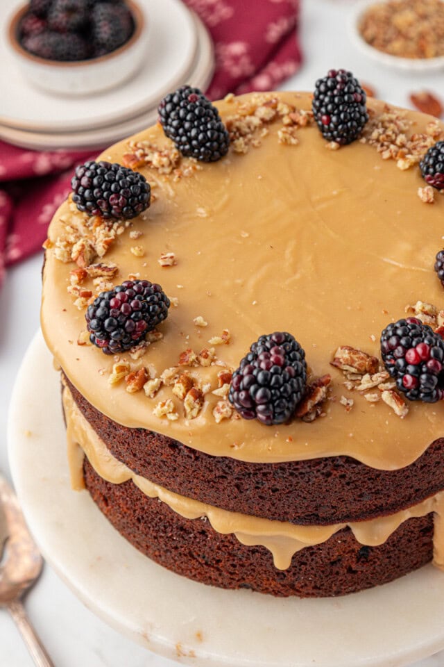 Kentucky Jam Cake with Caramel Frosting