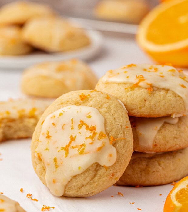 Soft Orange Cookies with Orange Icing