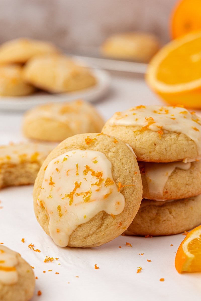 Soft Orange Cookies with Orange Icing