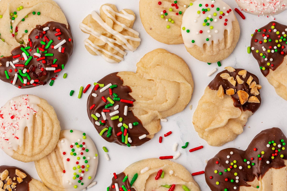 Whipped Shortbread Cookies | One Dough, Many Festive Shapes