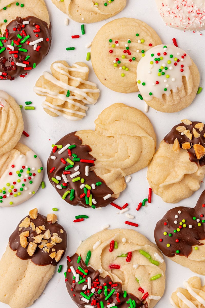 Whipped Shortbread Cookies | One Dough, Many Festive Shapes
