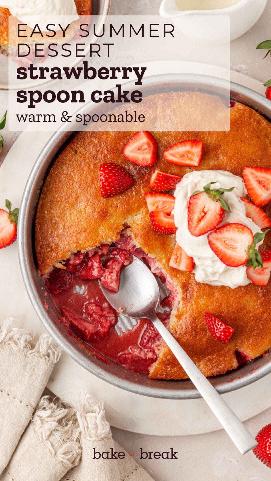 Strawberry Spoon Cake Recipe